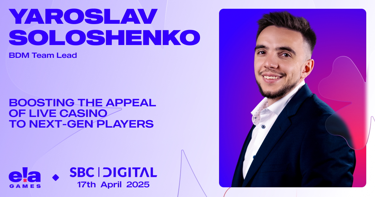ELA Games’ Yaroslav Soloshenko to Speak at the SBC Digital Conference 2025